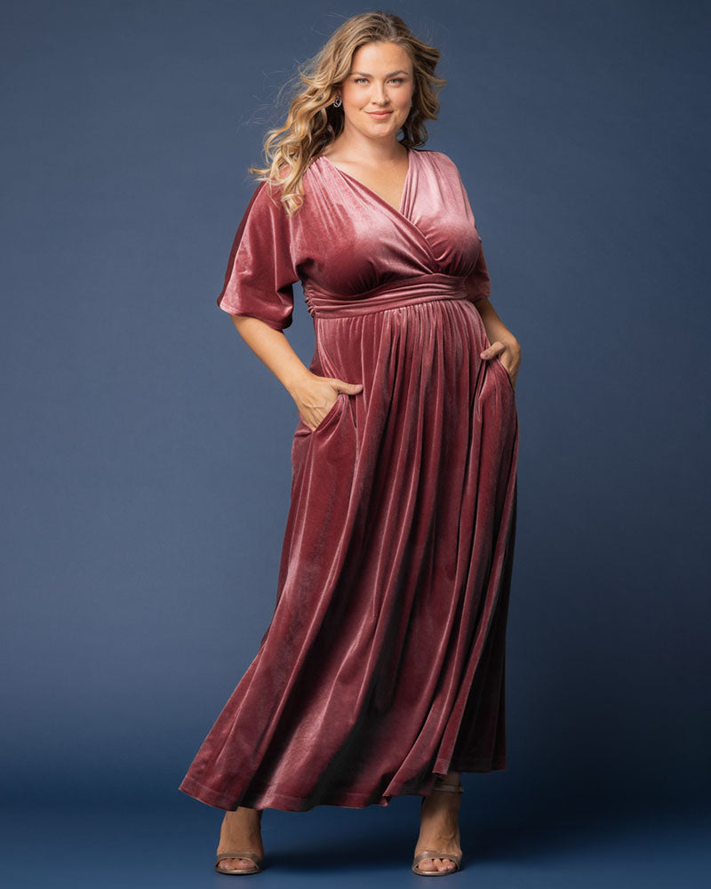 Verona Velvet Evening Gown – Kiyonna